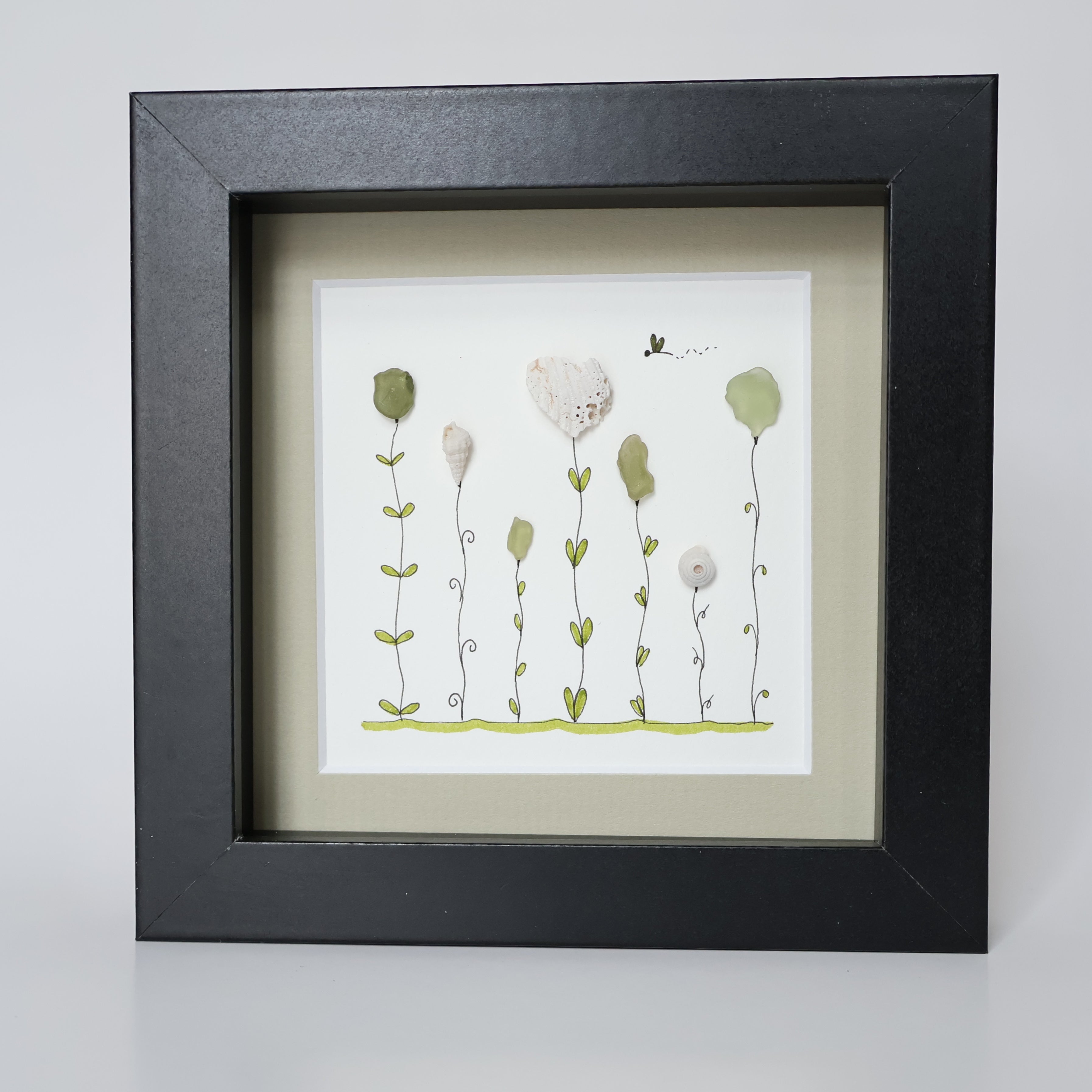 Green Sea Glass & Shell Garden – Driftsea Creations